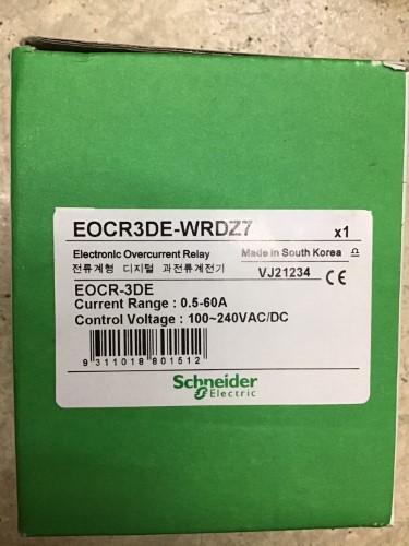 SCHNEIDER EOCR 3DE 0.5-60AMPS ราคา 7000 บาท