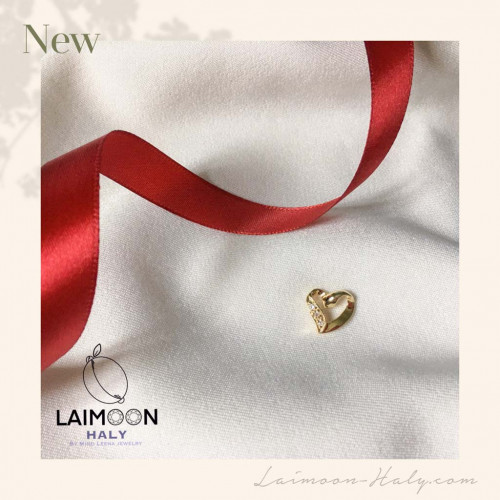 จี้เงินแท้ 92.5 รูปหัวใจ ฝังเพชร CZ