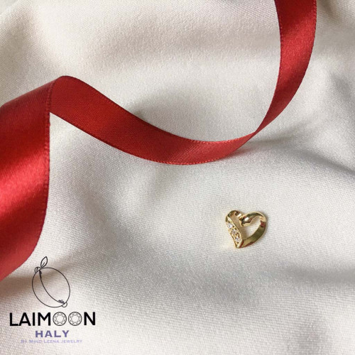 จี้เงินแท้ 92.5 รูปหัวใจ ฝังเพชร CZ