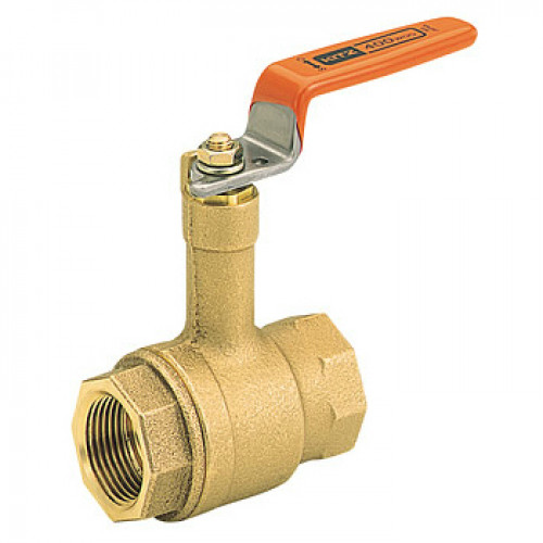 KITZ Bronze Ball Valve W.O.G. 400 Psi. Thread End BS21 Size 1-1/2 Inch ...