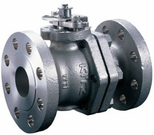 KITZ Stainless Steel Ball Valve SCS13A W.O.G. 20K Flanged End Size 1/2 Inch. model. 20UTB/20UTDZ