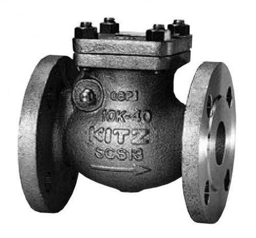KITZ Stainless Steel Swing Check Valve SCS13A 10k Psi. Flanged 1-1/2 Inch. Model. 10UOA(T)