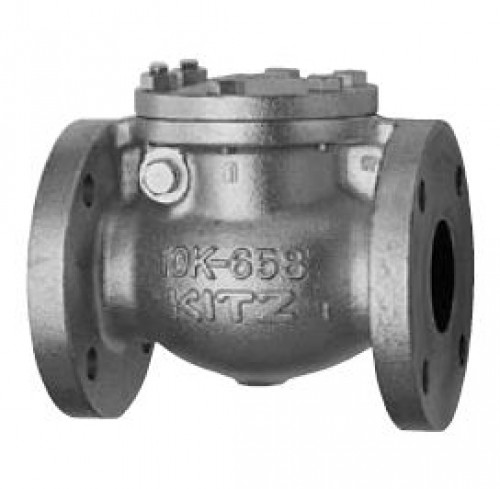 KITZ Cast iron Swing Check Valve FC200 10k Psi. Flanged 10 Inch. Model. 10FCO