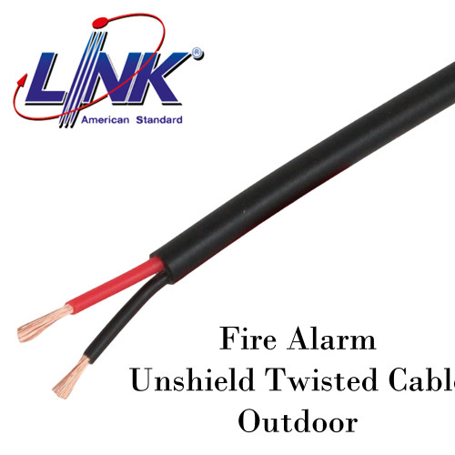 LINK Fire Alarm Unshield Twisted Cable 2x14AWG Outdoor 1 pair PE 100 m ...