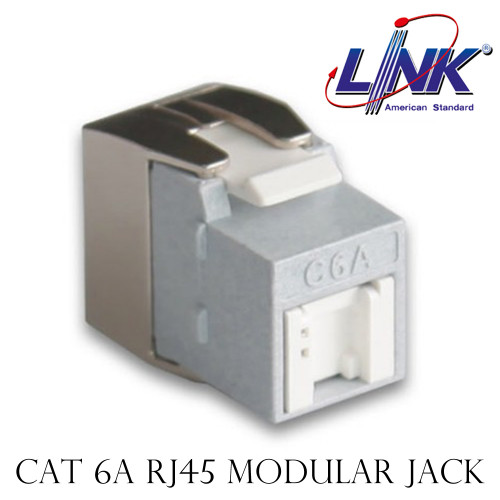 LINK CAT 6A RJ45 Modular JACK, Superslim Tool Free, Auto Shutter Model ...