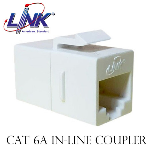 LINK CAT 6A In-Line COUPLER, usable for Patch Panel Model. US-4007IL