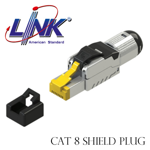 LINK CAT 8 SHIELD PLUG, FIELD TERMINATE Model. US-1081