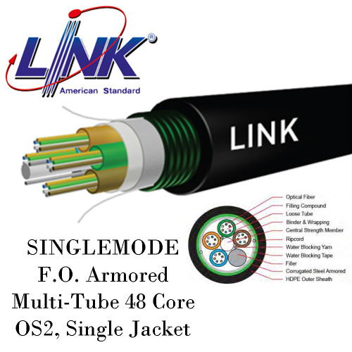 LINK F.O. Outdoor / Indoor, All-Dielectric 4 Core OM2 Model. UFC5304 ...