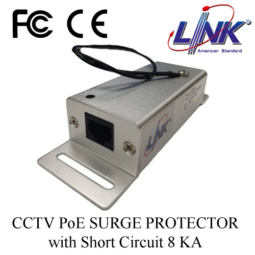 LINK CCTV PoE SURGE PROTECTOR with Short Circuit 8 KA(ป้องกันระดับ 3) Model. UT-8088