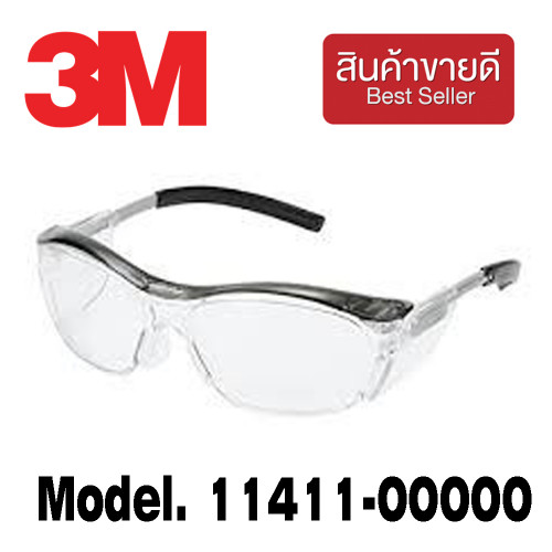3M™ แว่นตานิรภัย สีใส 11411-00000 (CHK165)