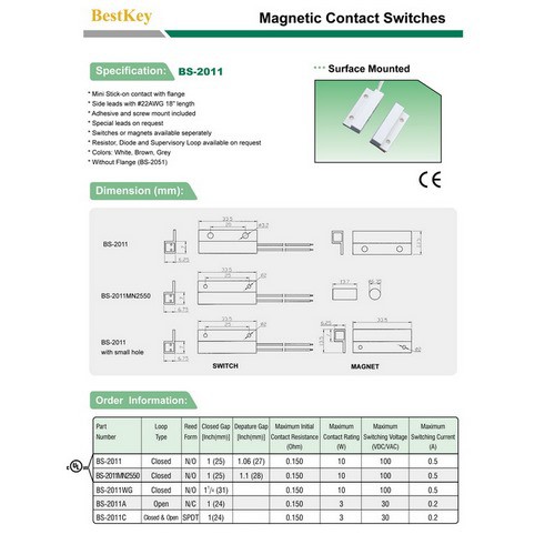 Magnatic Contac Door Windows