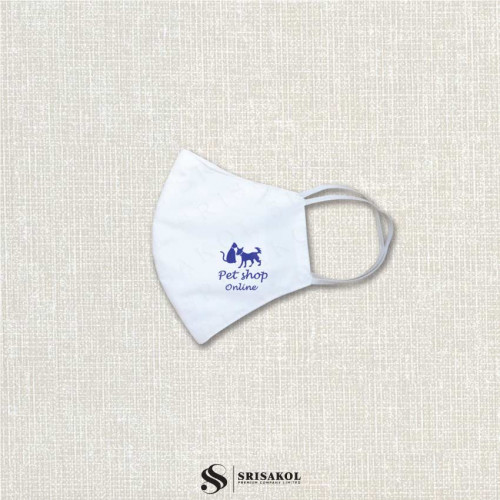 หน้ากากอนามัย ผ้าคอมทวิว ทรง 3D รหัส A2148-4MC