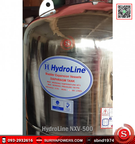 ถังแรงดันน้ำสแตนเลส Hydroline รุ่น NXV-500 ไฮโดรไลน์