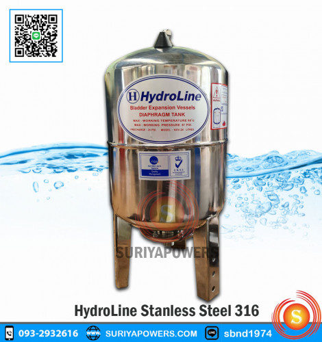 ถังแรงดันสแตนเลส Hydroline NXV-100 SS-316 ไฮโดรไลน์